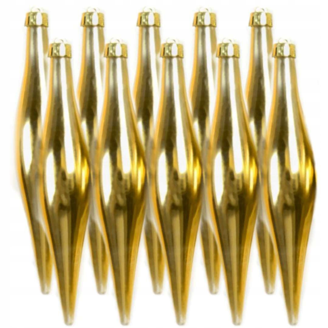 Sople na choinkę, złote, 15 cm, 10 szt. Boże Narodzenie - Arpex | Sklep ...