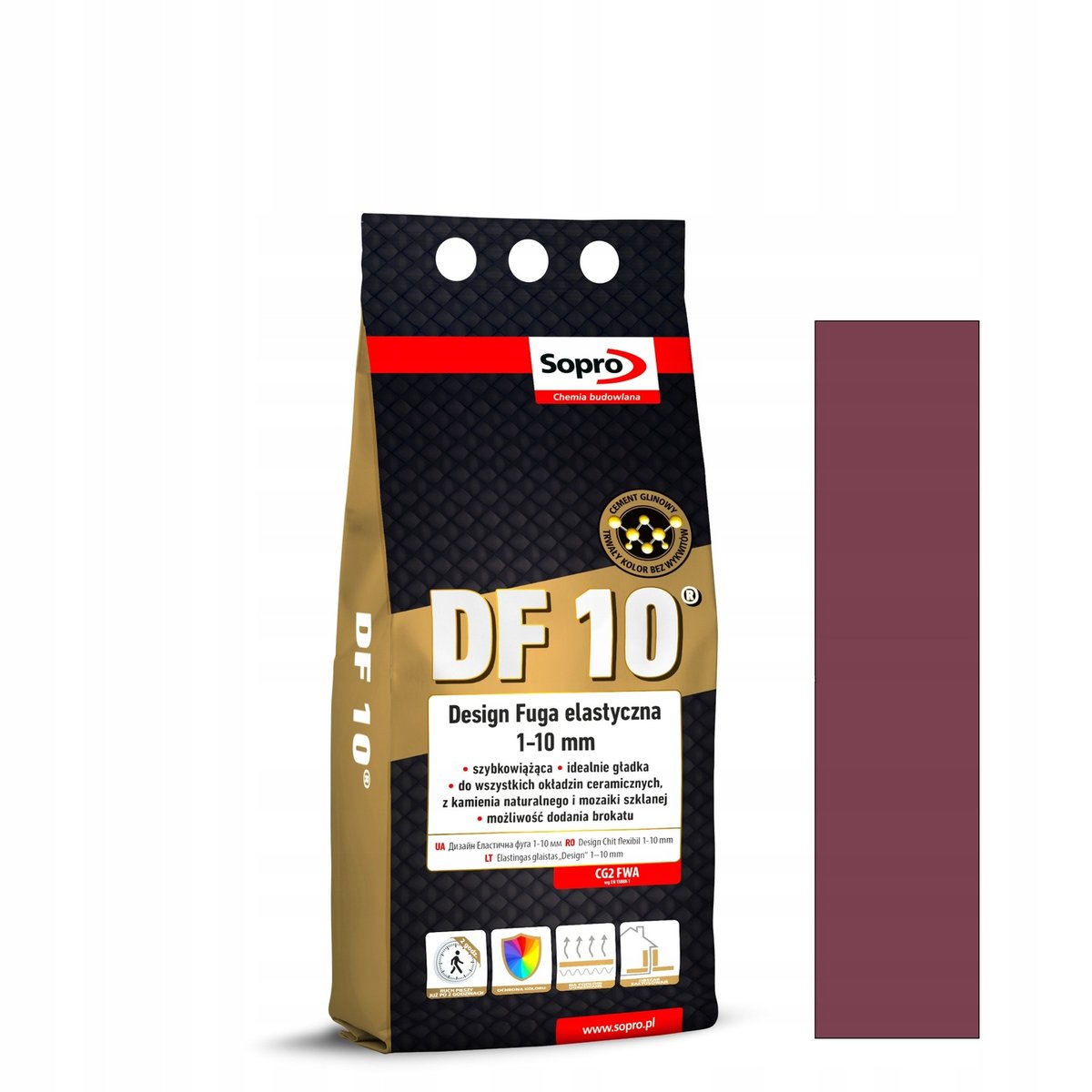 SOPRO FUGA DF10 burgundowa czerwień 92 / 2kg - Sopro | Sklep EMPIK.COM