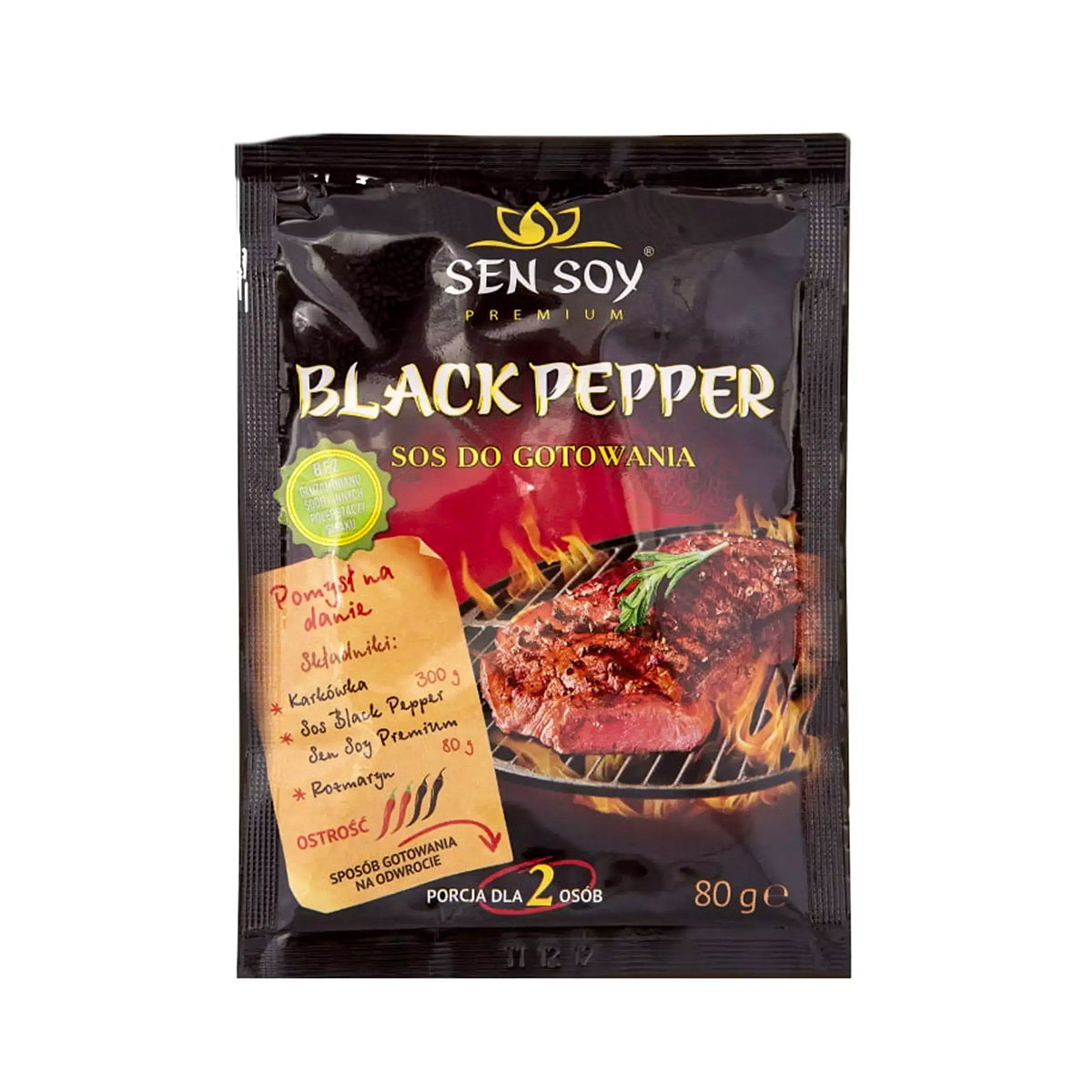 Sos Black Pepper do gotowania, pikantny 80g - Sen Soy - SEN SOY | Sklep EMPIK.COM