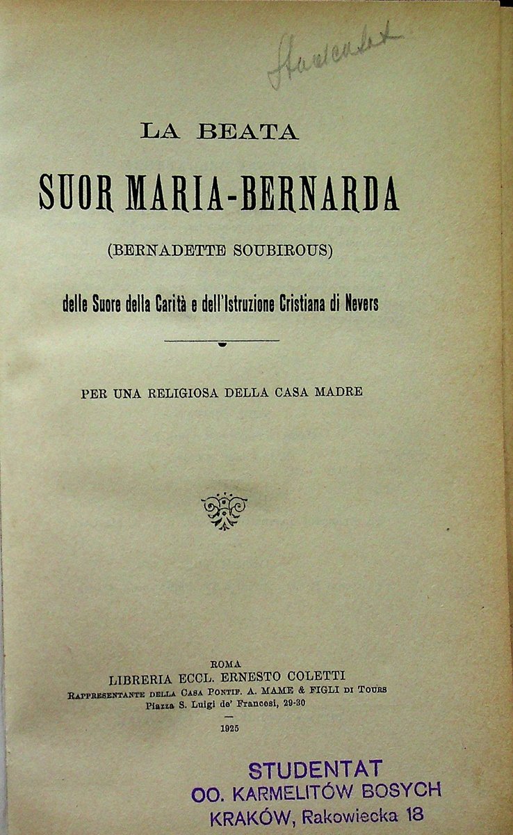 Sour Maria Bernarda 1925 r - W opisie | Książka w Empik