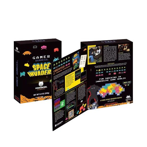 Space Invaders Gamer Gummies Żelki Owocowe Gift Box 250G Prezent Dla ...