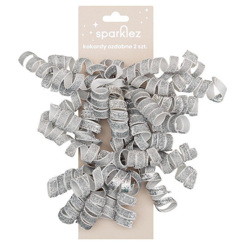 SPARKLEZ Rozeta spirala srebrna 2 szt - Sparklez | Sklep EMPIK.COM