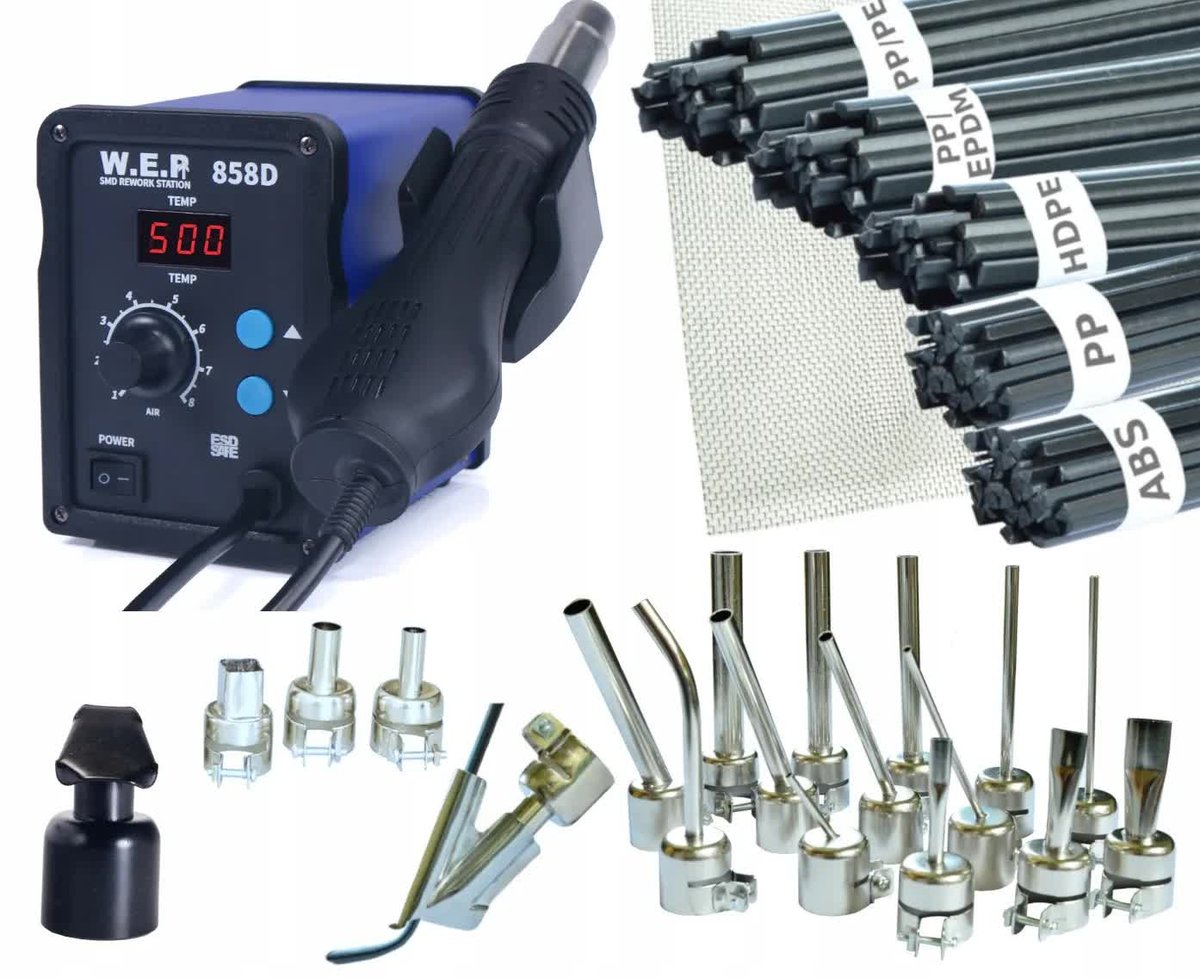 Spawarka 858D 20xDysza Plastik Siatka ŻELAZKO BUT - Hotair | Sklep ...