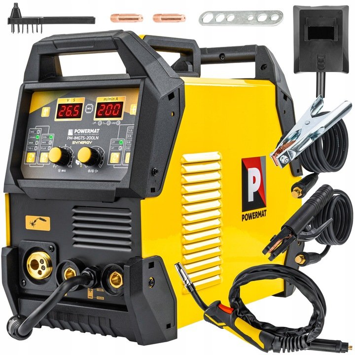 Spawarka Inwerterowa Migomat Mig Mag Mma Tig Lift 200A Synergia Półautomat - Powermat | Sklep ...