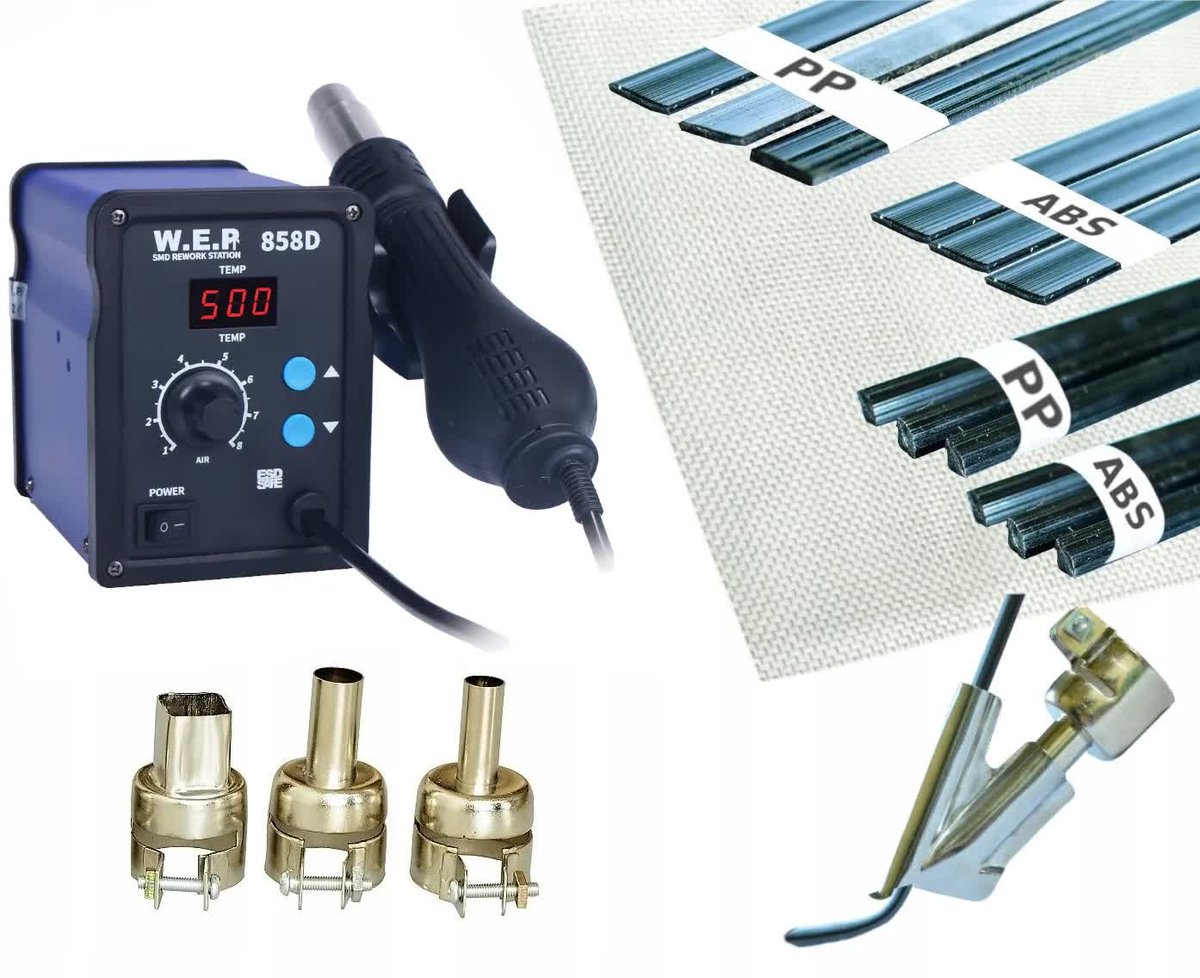 Spawarka plastiku wep 858d +dysze plastik siatka - Hotair | Sklep EMPIK.COM