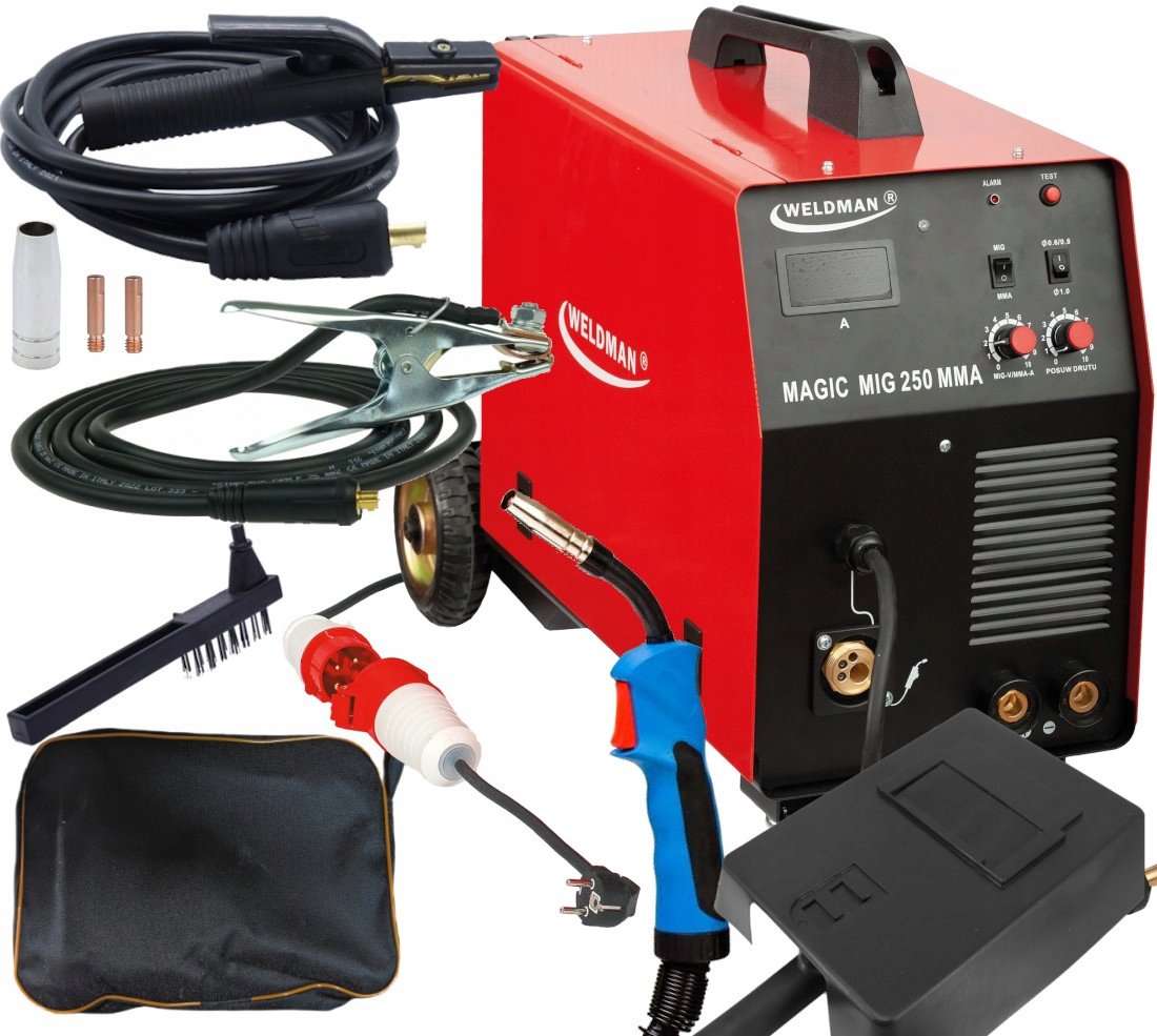 Spawarka półauomat inwertorowy na kółkach MAGIC MIG 250 MMA WELDMAN - Inna marka | Sklep EMPIK.COM