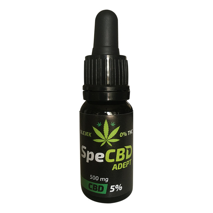 SpeCBD, Premium polski olejek konopny Adept 500 mg CBD 5%, 10 ml | Sklep EMPIK.COM