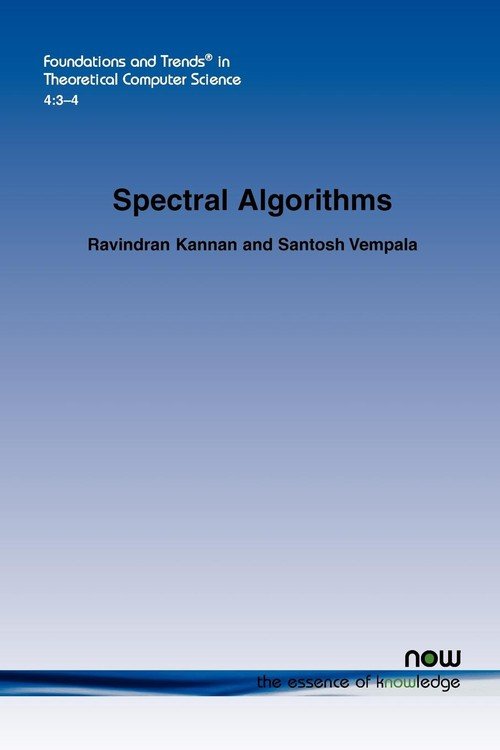 Spectral Algorithms Kannan Ravindran Książka W Empik 3584
