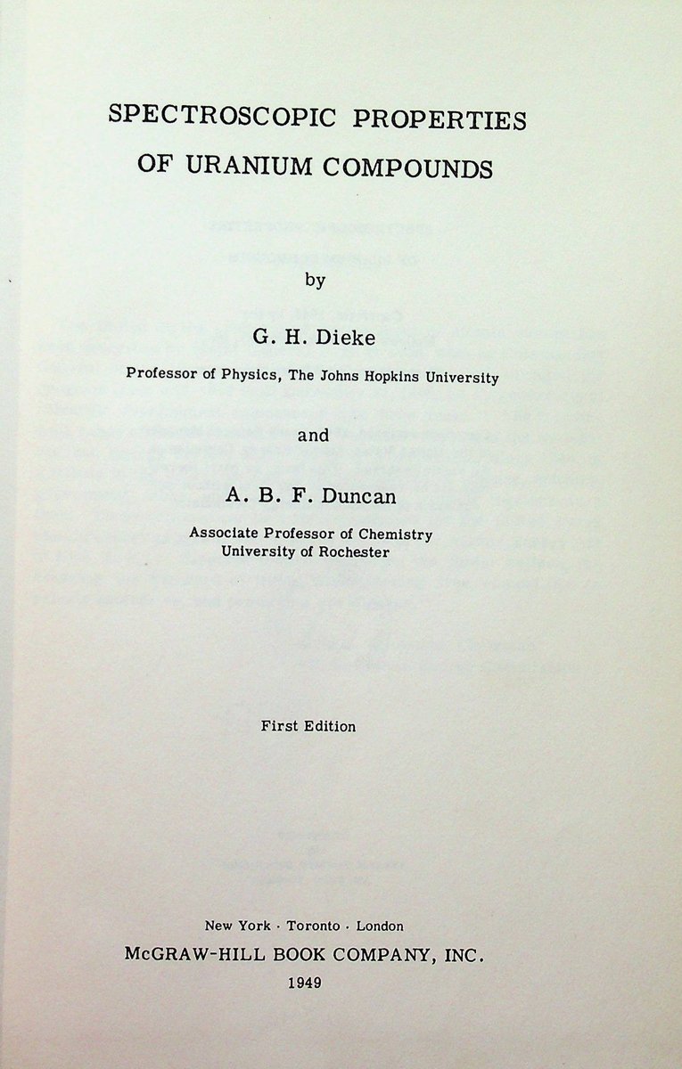 Spectroscopic properties of uranium compounds 1949 r - W opisie ...