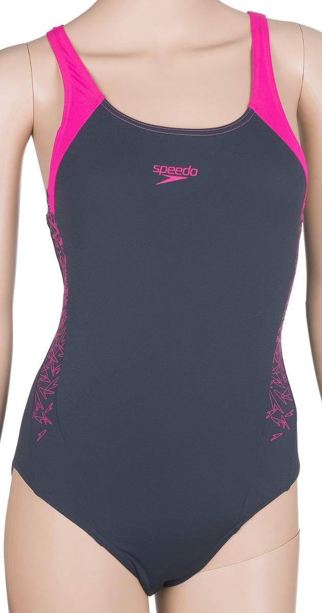 Speedo, Kostium kąpielowy, Boom Spl msbk Af, szary, rozmiar 42 - Speedo ...