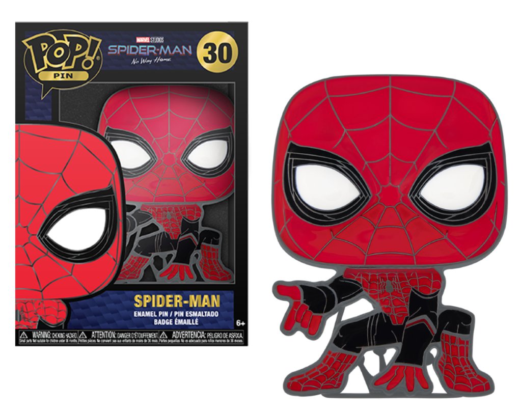 spider-man - pop large enamel pin n° 30 - tom holland group - Funko ...