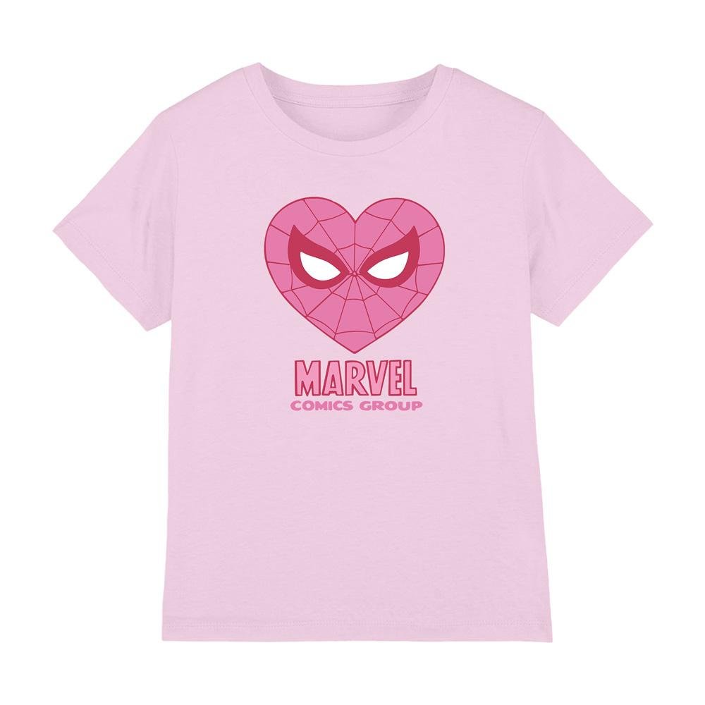 Spider-Man T-Shirt Dziecięca Serce (128 / Jasnoróżowy) - Spider-Man ...