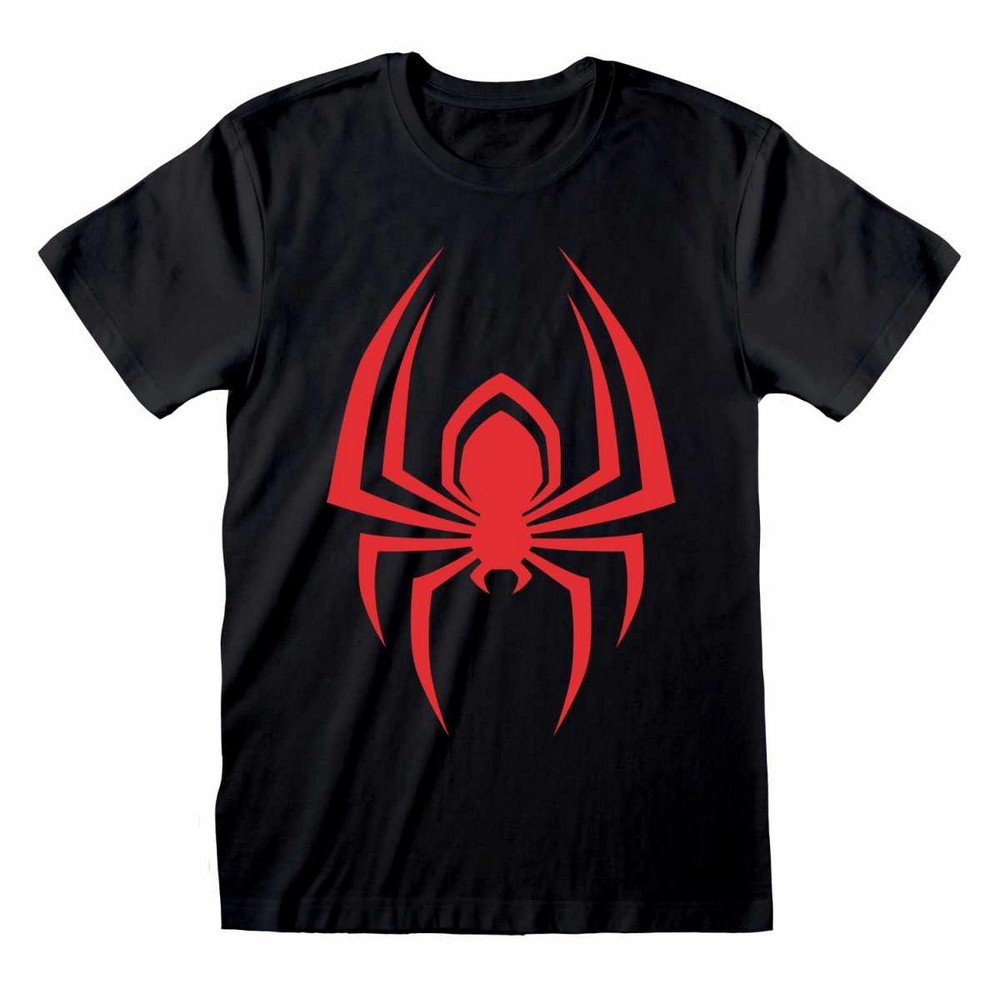 Spider-Man T-Shirt Unisex Dla Dorosłych Logo Hanging Spider (M / Czarny ...