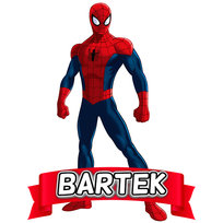 Spiderman Opłatek Na Tort Postać XXL 20 CM + Napis Tekst Imię Postacie ...