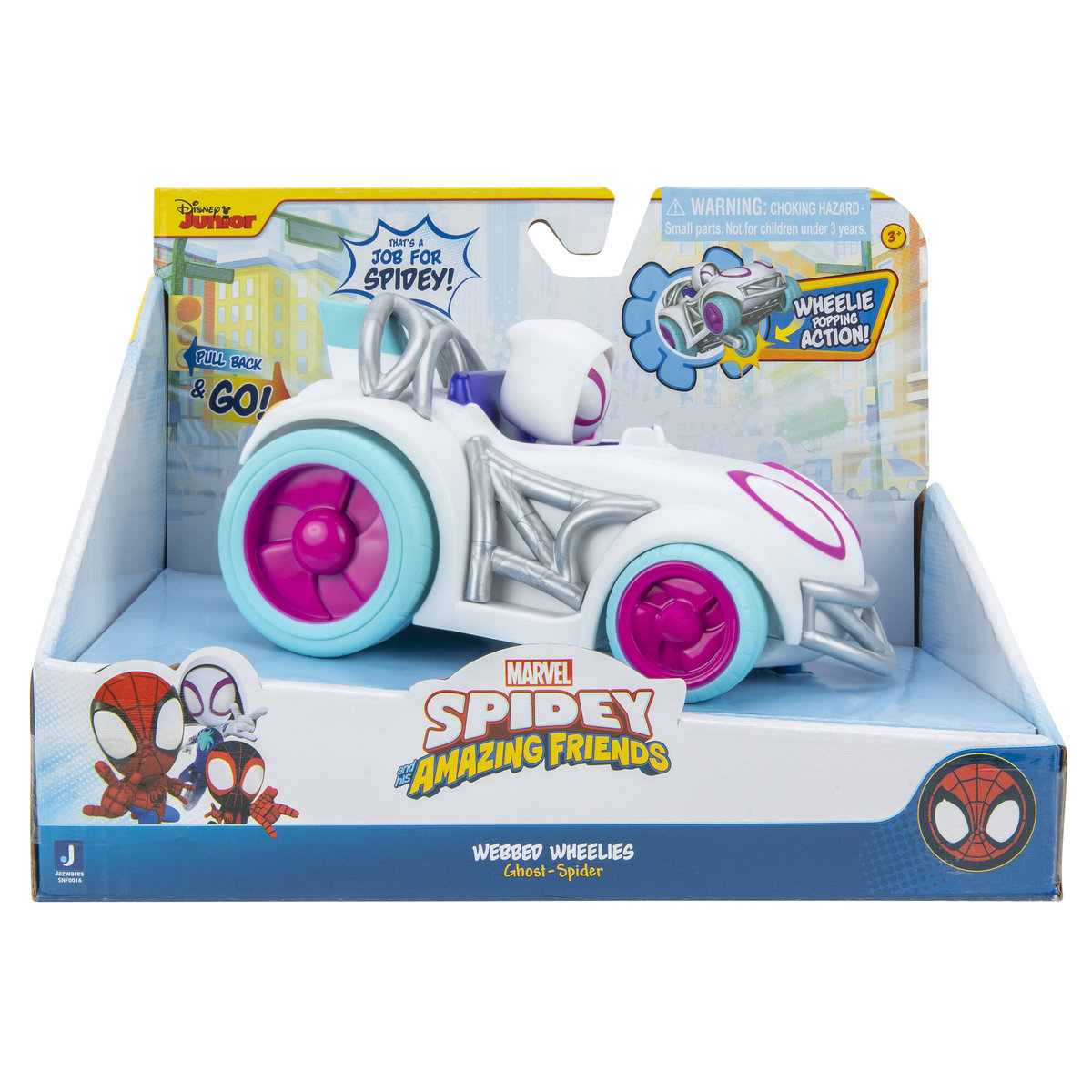SPIDEY Pull Back Vehicle Ghost-Spider, pojazd - SPIDEY | Sklep EMPIK.COM