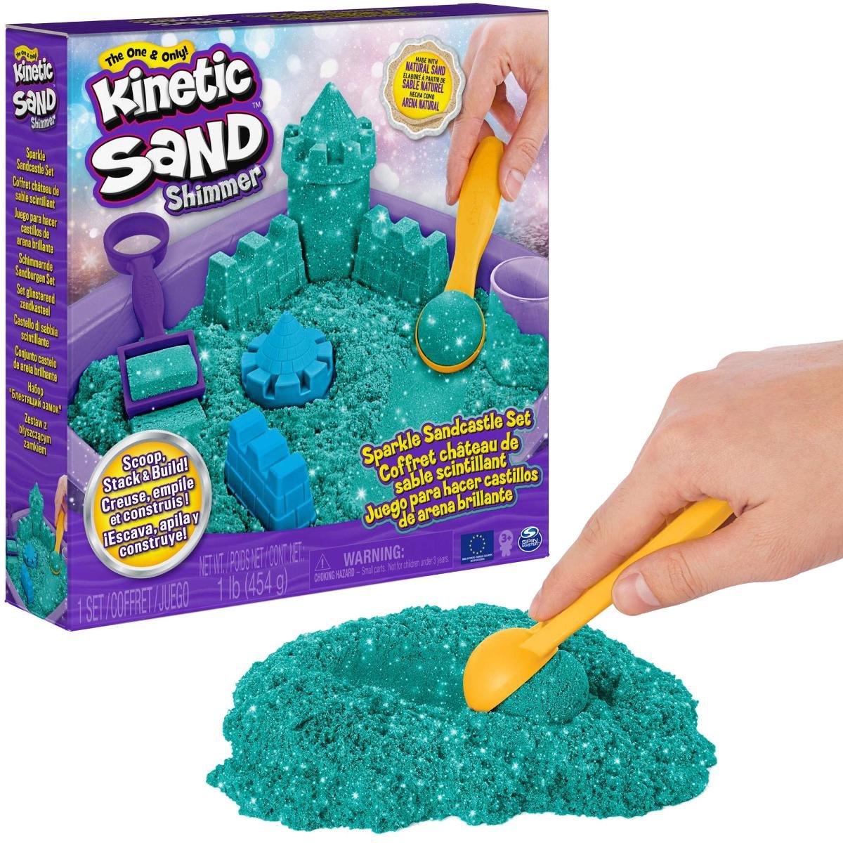 Spin Master Piasek Kinetyczny Shimmer zestaw brokatowy turkusowy - Spin ...