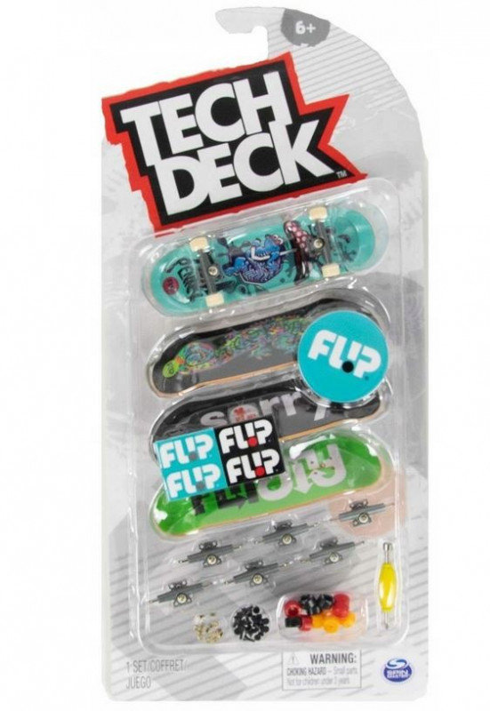 Spin Master, Tech Deck, Zestaw fingerboard 4pk Flip - Tech Deck | Sklep EMPIK.COM
