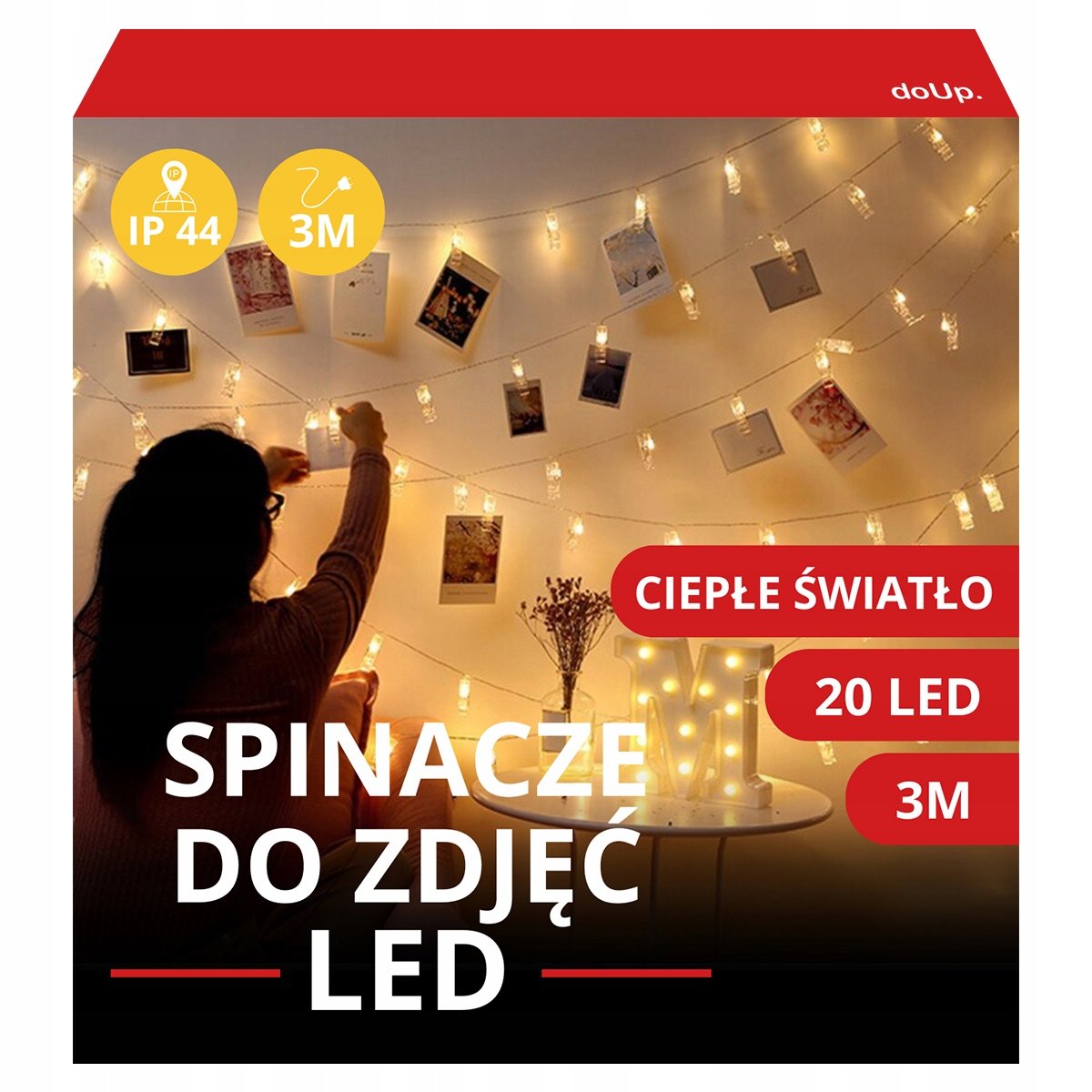 SPINACZE KLIPSY KLAMRY NA ZDJECIA LAMPKI LED 20 SPINACZY DEKORACJA GIRLANDA - OnlyU | Przyjęcia ...