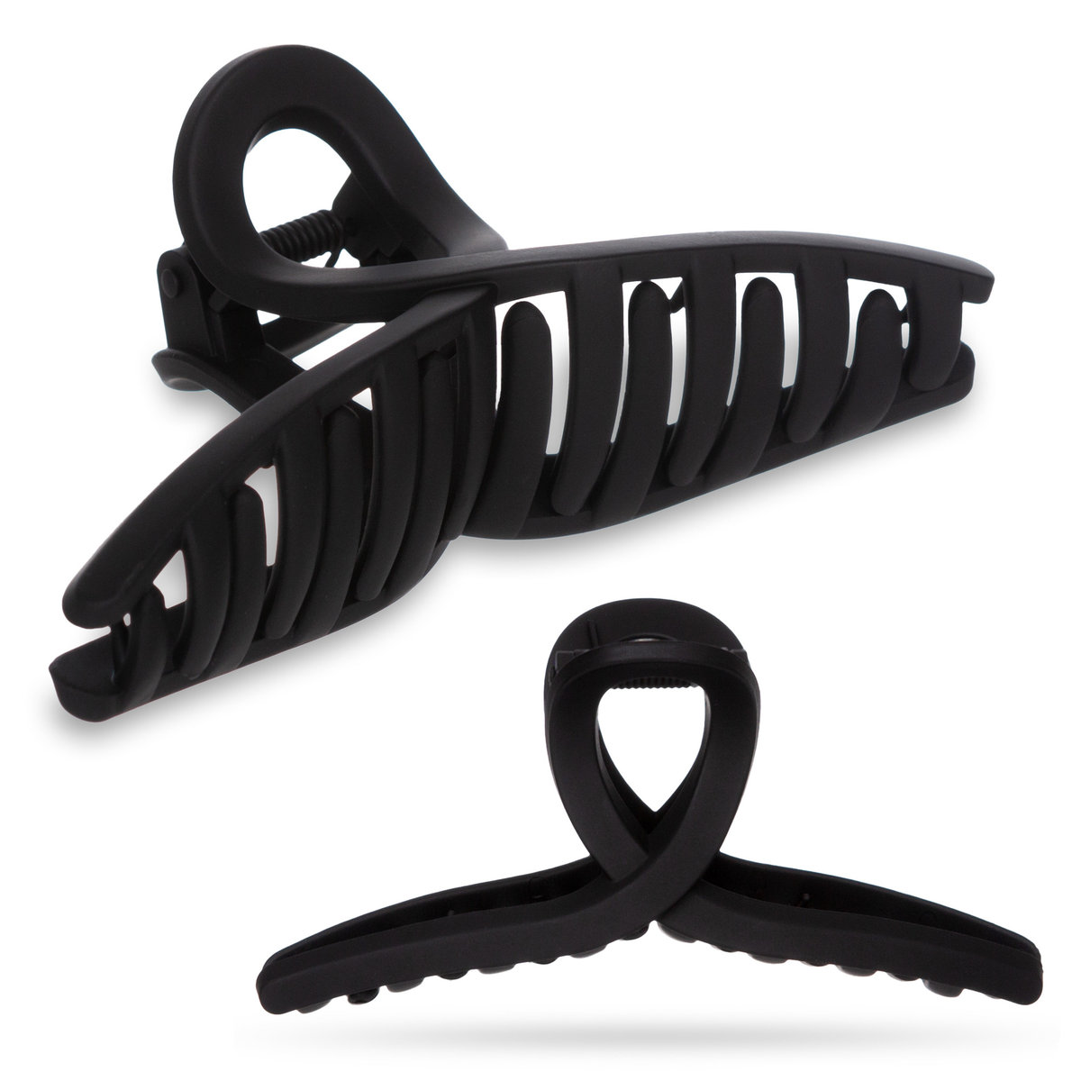Spinka Klamra Do Włosów Damska Solidna Duża Szczęka Czarna Mocna ...
