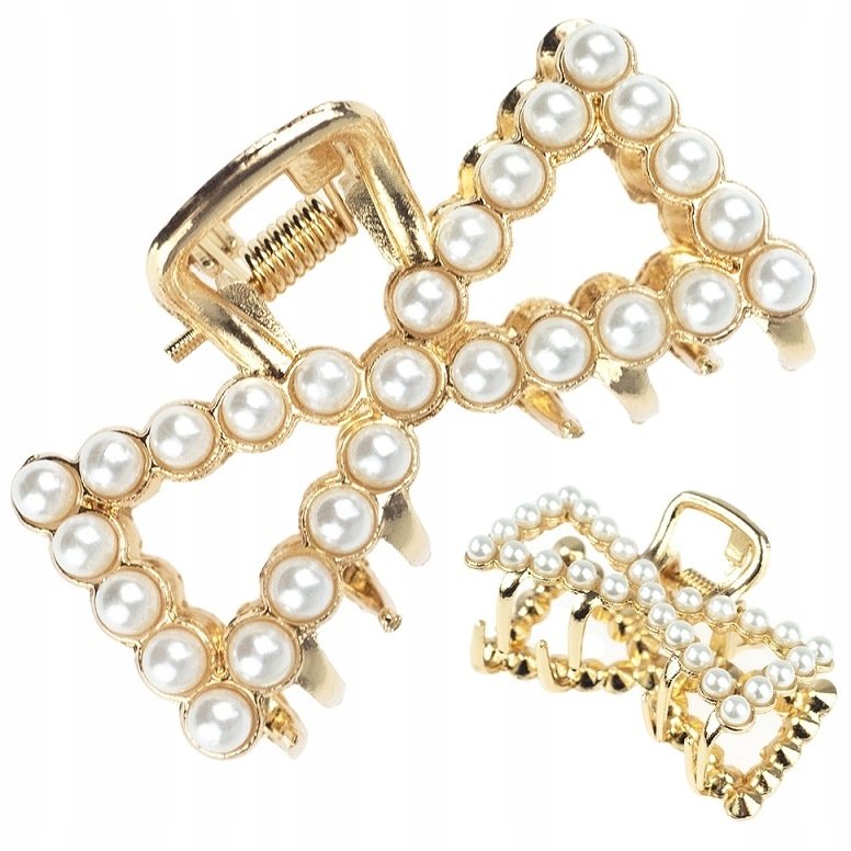 Spinka Klamra Do Włosów Z Perełkami Kokarda | Sklep EMPIK.COM