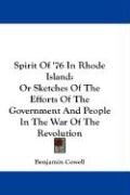 Spirit Of '76 In Rhode Island - Cowell Benjamin | Książka w Empik