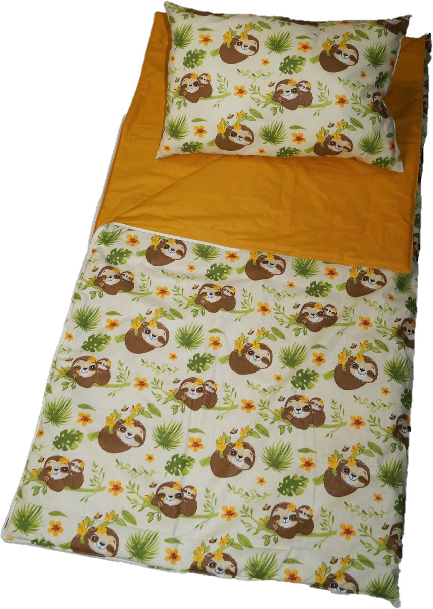 Śpiworek Do Przedszkola Poduszka Do Spania 140X75 Dziecięcy Leniwiec ...