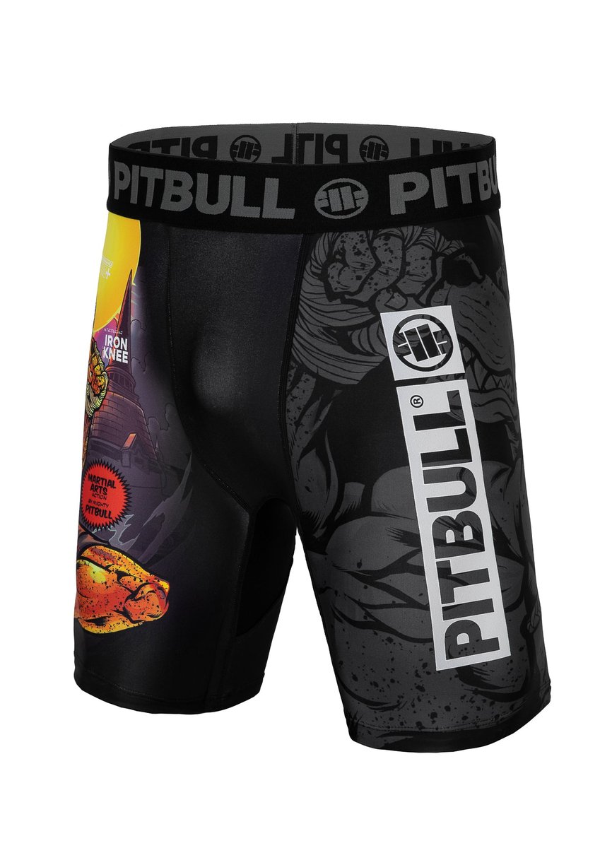 Spodenki kompresyjne MUAY THAI HILLTOP Czarne XL - Pitbull West Coast | Sport Sklep EMPIK.COM