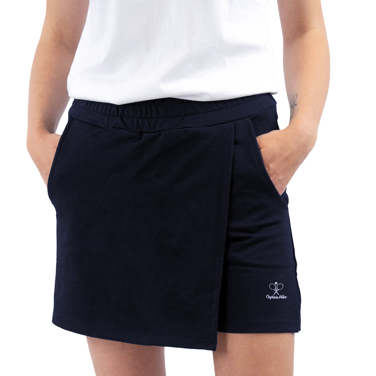 Spódniczka tenisowa spodenki damskie Captain Mike - granatowe r.M ...