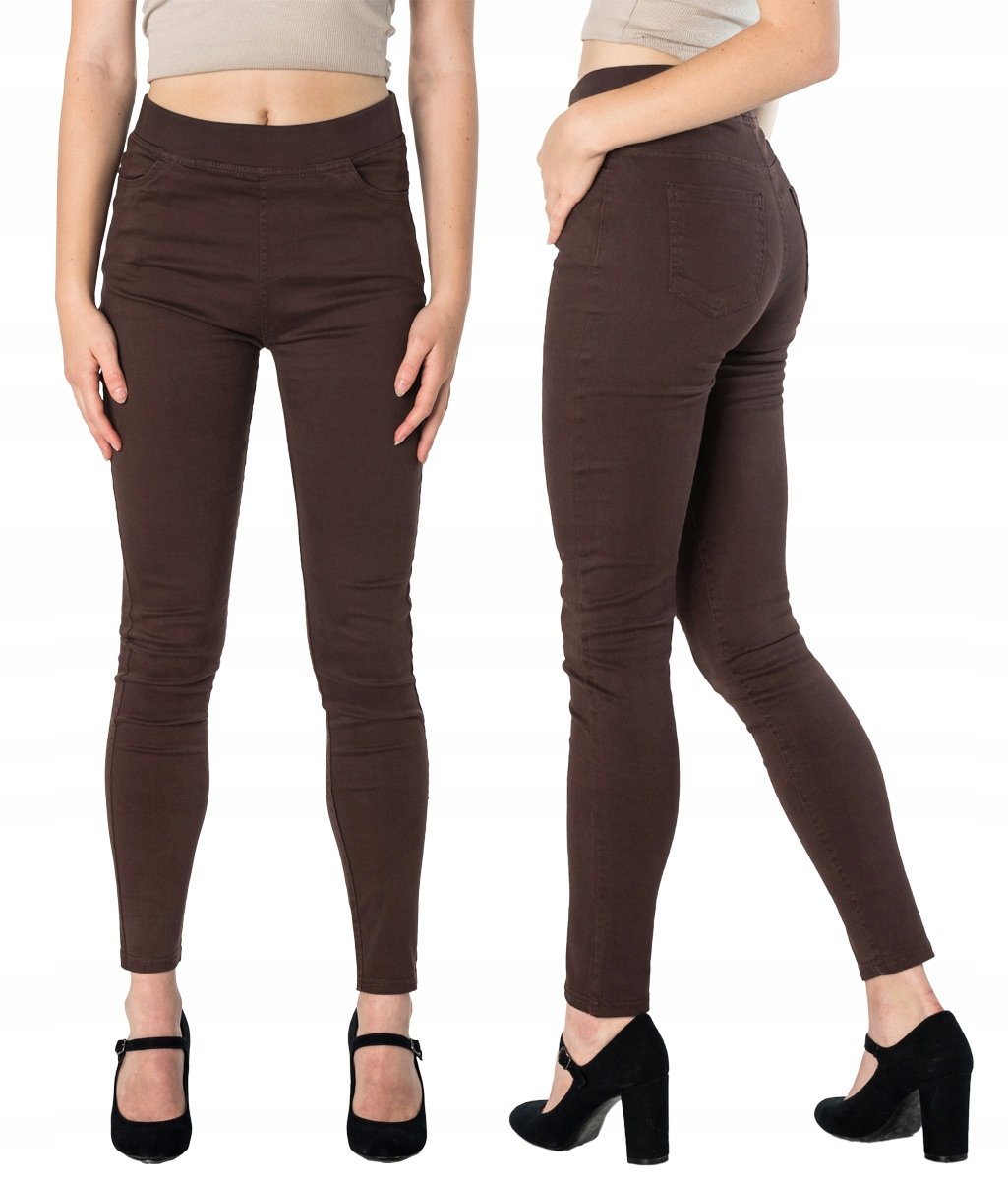 Spodnie Damskie Rurki z Wysokim Stanem 1920-4 M/L - Inna marka | Moda ...