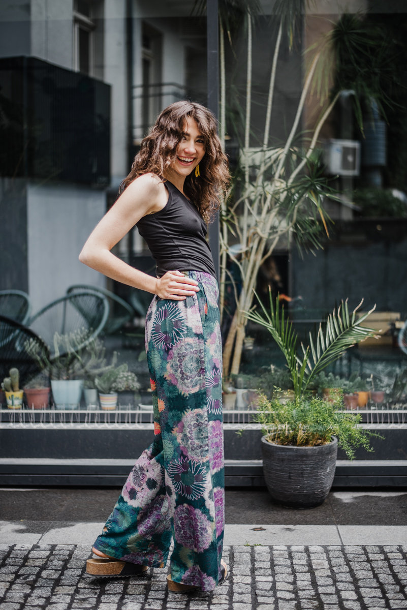 Spodnie KOKOworld Boho Botanic - S/M - KOKOworld | Moda Sklep EMPIK.COM