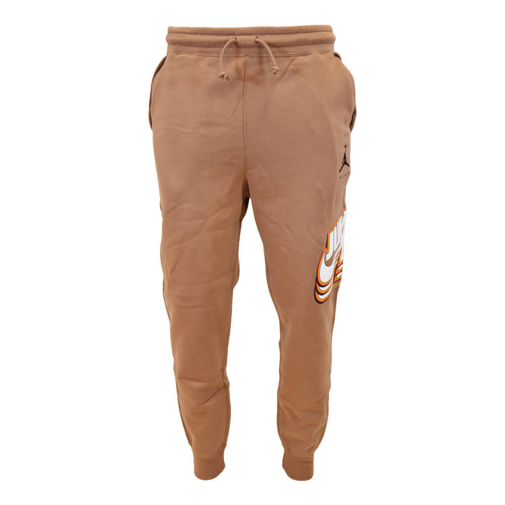 Spodnie męskie Air Jordan Jumpman Fleece Archaeo brązowe - DC9608-256-L ...