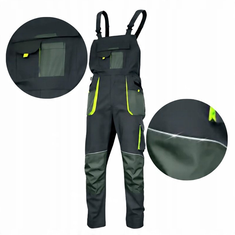 Spodnie męskie Ogrodniczki Robocze ochronne Elastyczne Mocne STRETCH ...