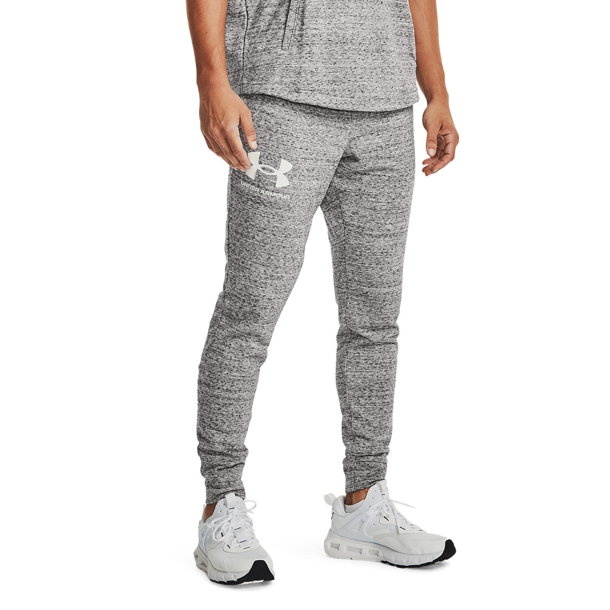 Spodnie męskie Under Armour Ua Rival Terry Jogger grey/melange 4XL - Under Armour | Sport Sklep ...