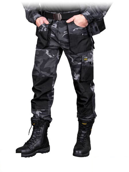 Spodnie robocze męskie do pasa moro/czarne roz. 56 - REIS | Sklep EMPIK.COM