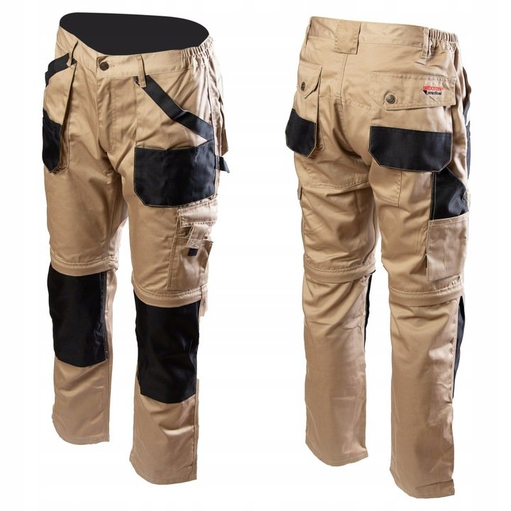 Spodnie robocze odpinane nogawki Brixton PRACTICAL-BEŻOWY r. 56 ...