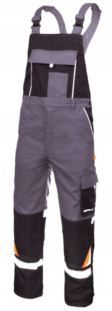 Spodnie robocze ogrodniczki Art.Mas PROFES-REF Grey r. 56 - ART.MAS ...