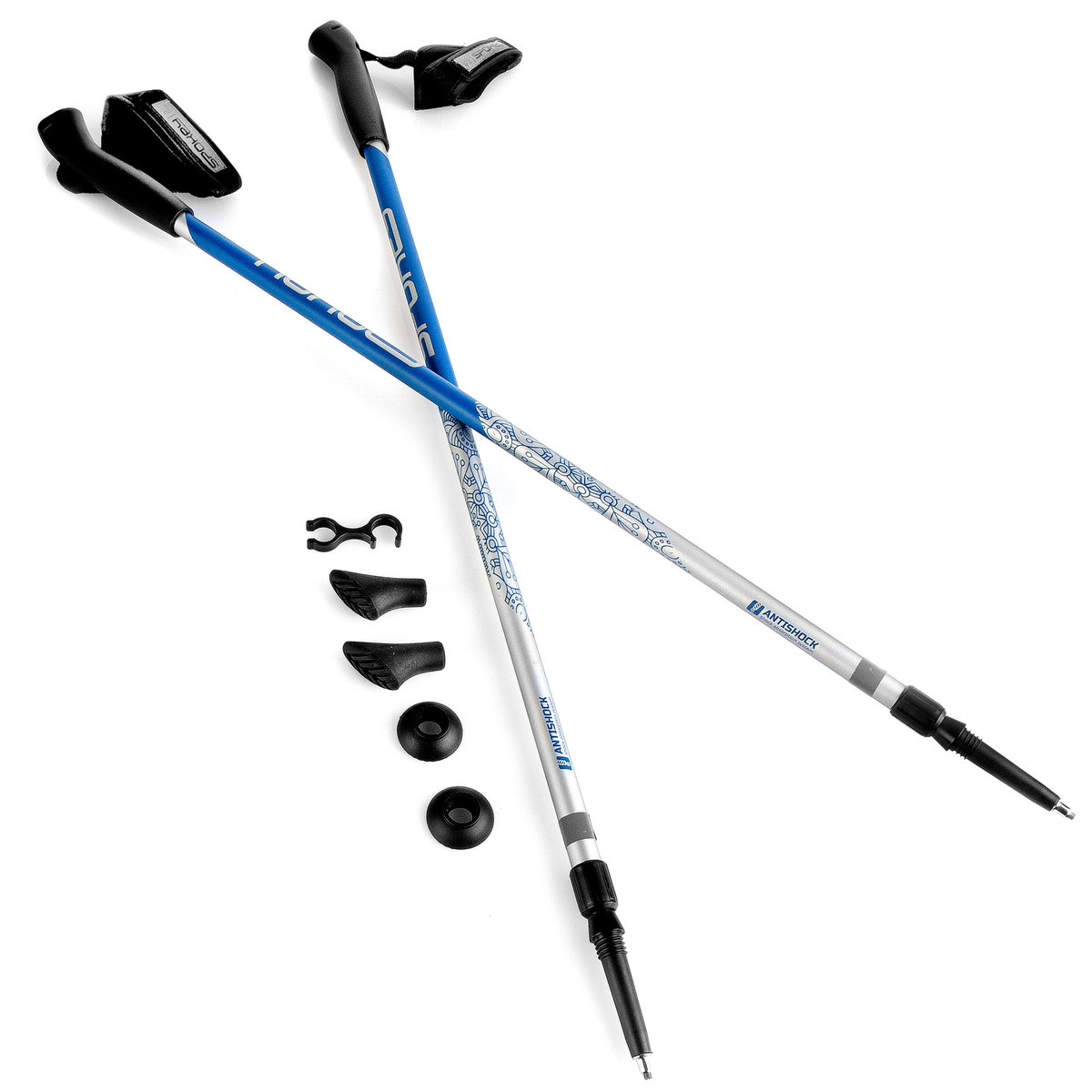 Spokey Kije nordic walking MEADOW regulowane 105-135 cm niebieskie ...