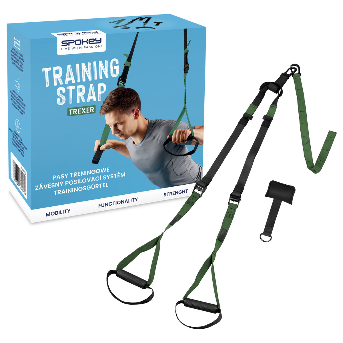 Spokey Taśma treningowa z uchwytami TREXER - Spokey | Sport Sklep EMPIK.COM