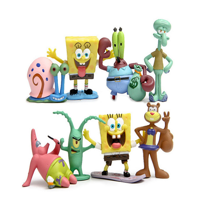 SpongeBob Patrick Star Mini Figurki 8 szt. Prezent dla dzieci - INNY-D ...