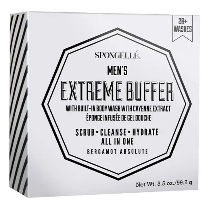 Spongelle, 20+ Men's Buffer Gąbka Nasączona Mydłem Do Mycia Ciała, Extreme | Sklep EMPIK.COM