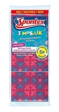 Spontex, Gabka do czyszczenia, 3 sztuki - Spontex | Sklep EMPIK.COM