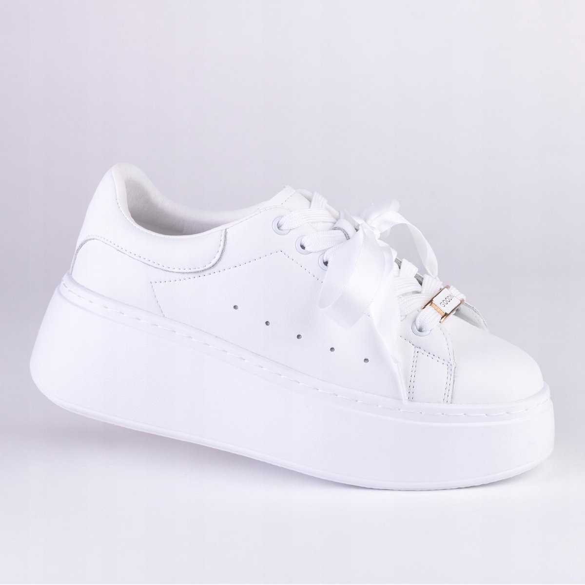 Sportowe Sneakersy skóra GOODIN GD-XW-1045 platforma klasyk białe 39 ...