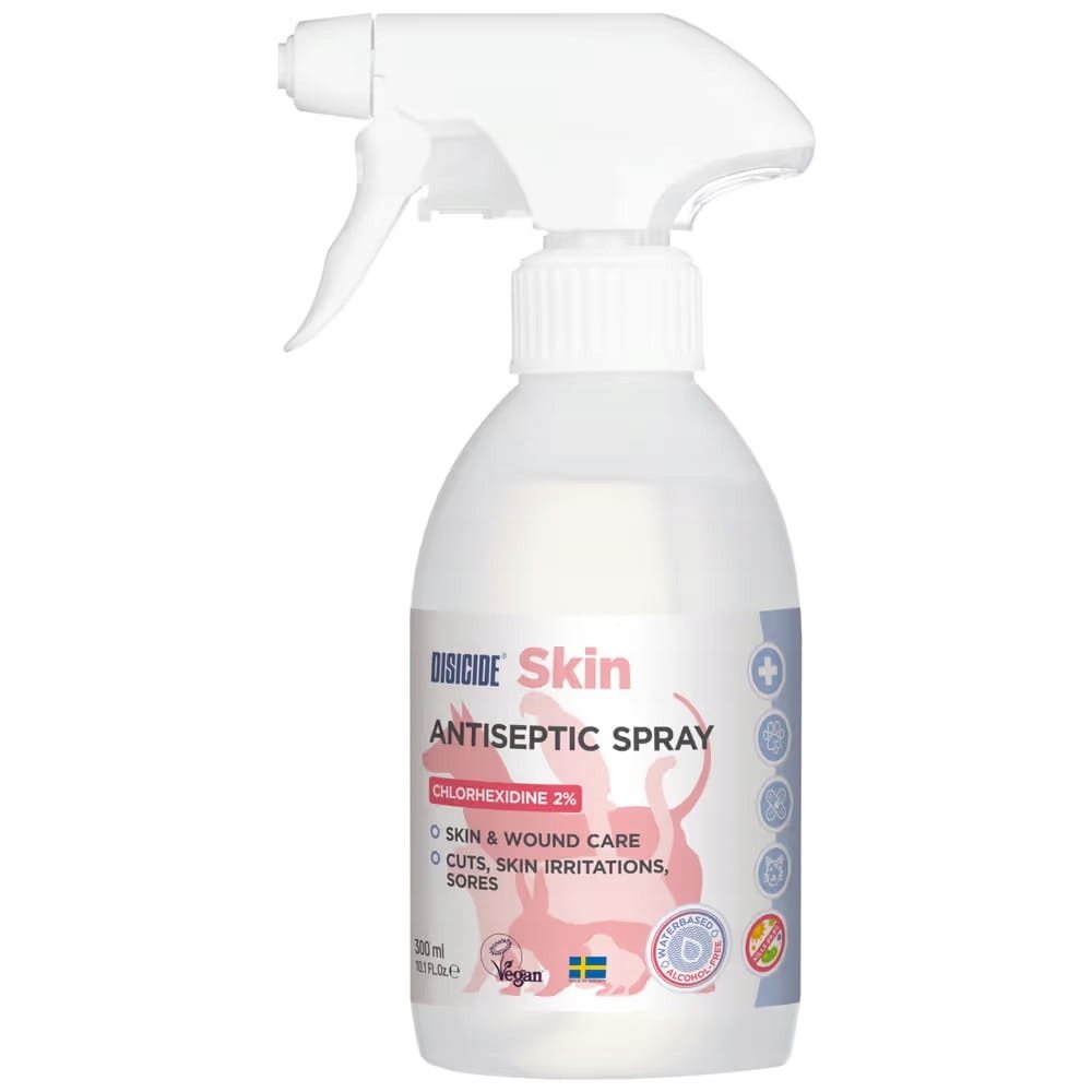 Spray do dezynfekcji skóry zwierząt Disicide Skin 2% rozmiar 300 ml ...
