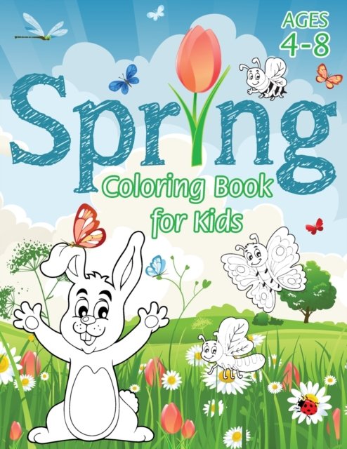Spring Coloring Book for Kids: (Ages 4-8) With Unique Coloring Pages ...