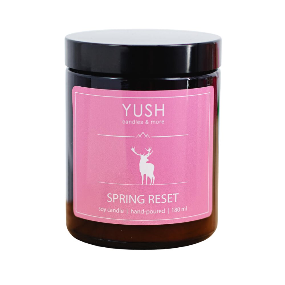 Spring Reset - Duża Świeca Sojowa Zapachowa Lawenda Rumianek - Yush | Sklep EMPIK.COM