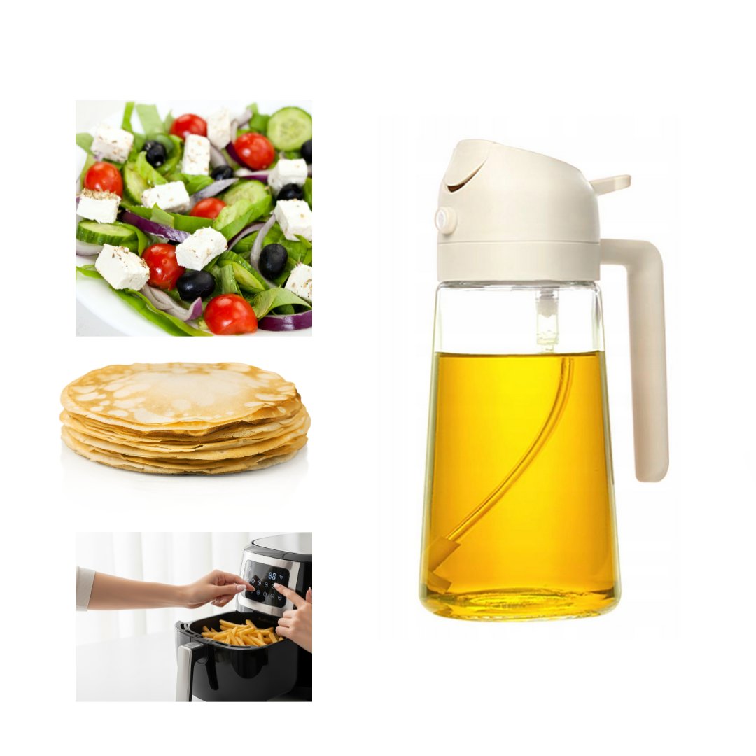 Spryskiwacz Rozpylacz Do Oleju Oliwy Octu Dozownik 450 Ml Beż - Inna ...