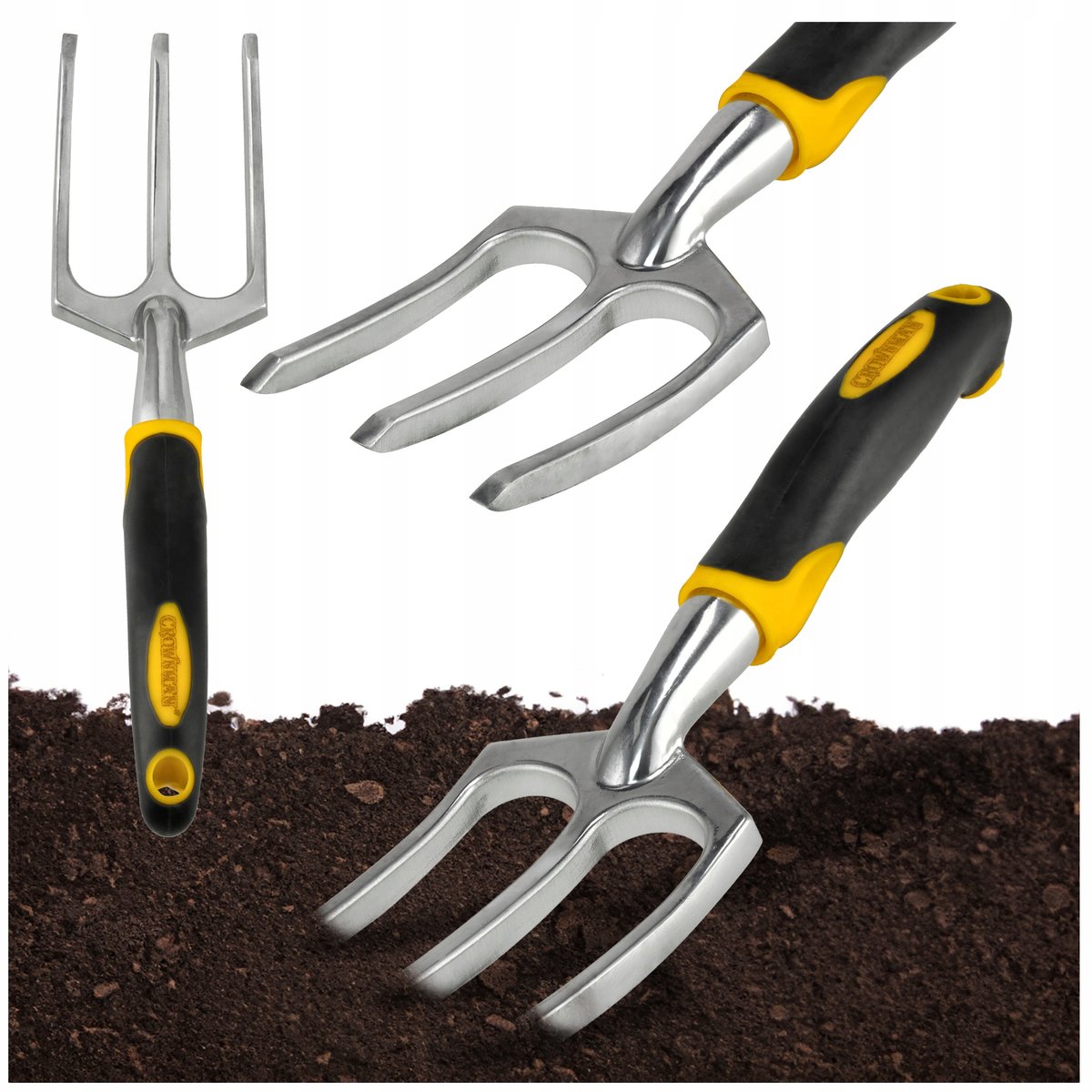 Spulchniacz Ogrodowy „Widelec” Ze Stopu Aluminium Kultywator Grabki ...