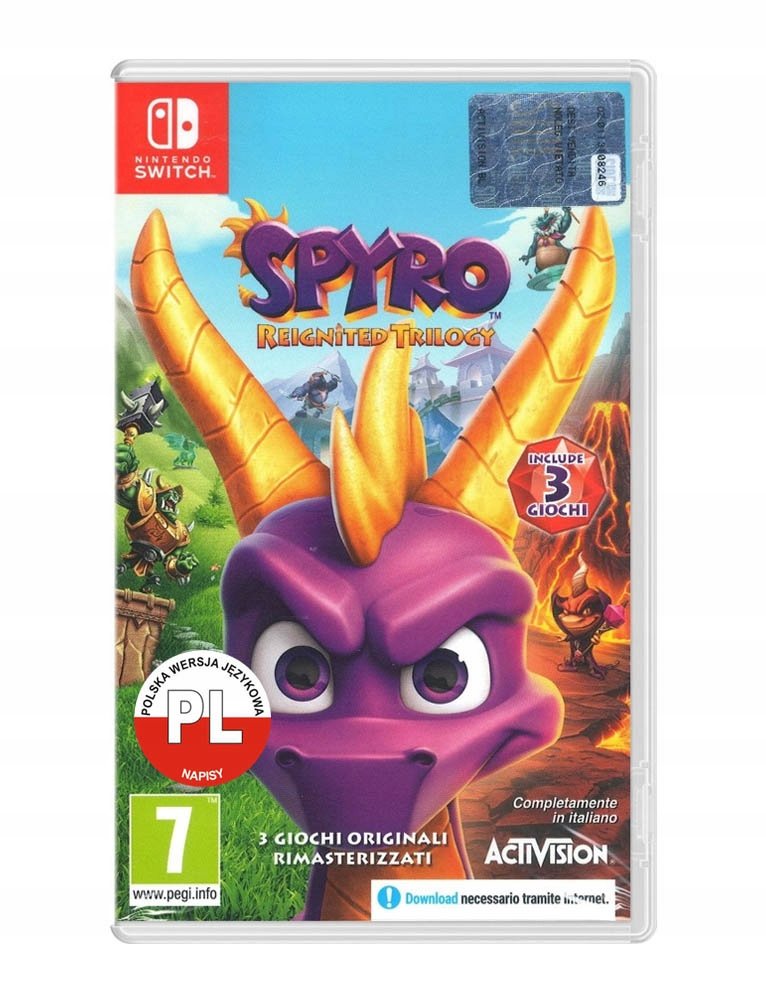 Spyro Reignited Trilogy, Nintendo Switch - Toys for Bob | Gry i ...