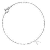 Srebrna bransoletka - literka K - Myness | Moda Sklep EMPIK.COM