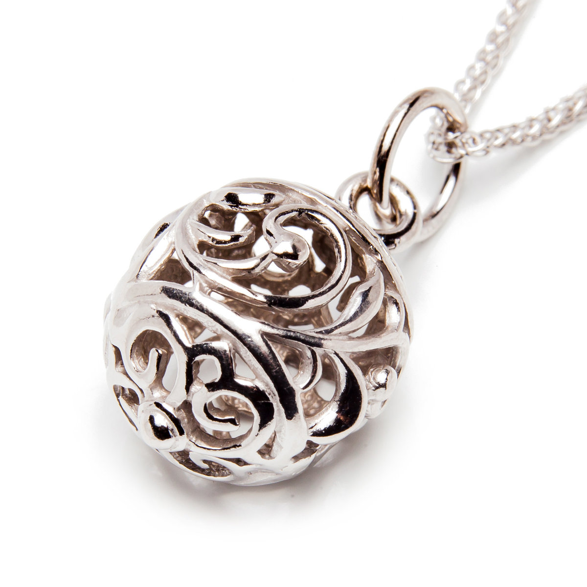 Srebrna zawieszka 925 wzorzysta kula - Monilu | Moda Sklep EMPIK.COM